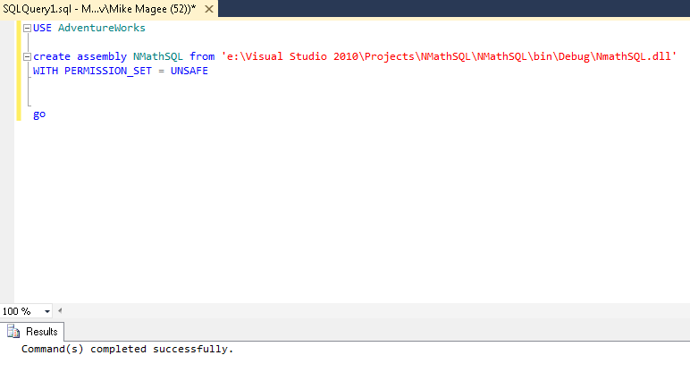 Accessing .Net Libraries in SQL Server - CenterSpace